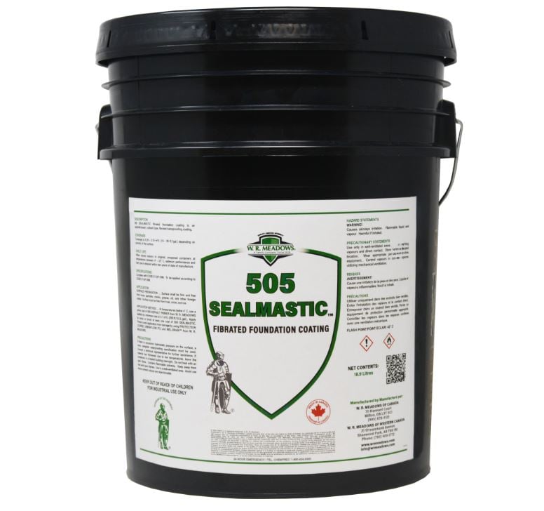505 SEALMASTIC (Canada) - Fibrated Foundation Coating - W. R. Meadows ...