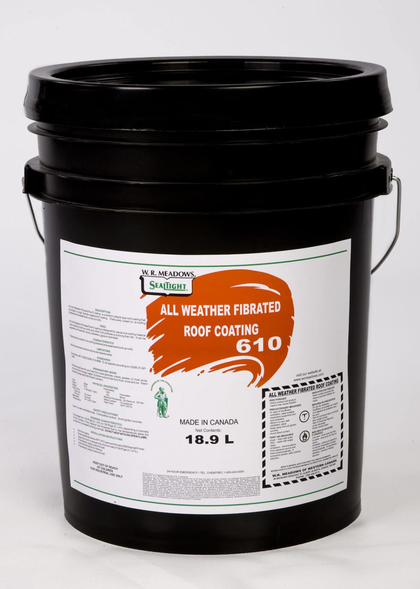 610 ALL WEATHER FIBRATED ROOF COATING (Canada) - W. R. Meadows Canada